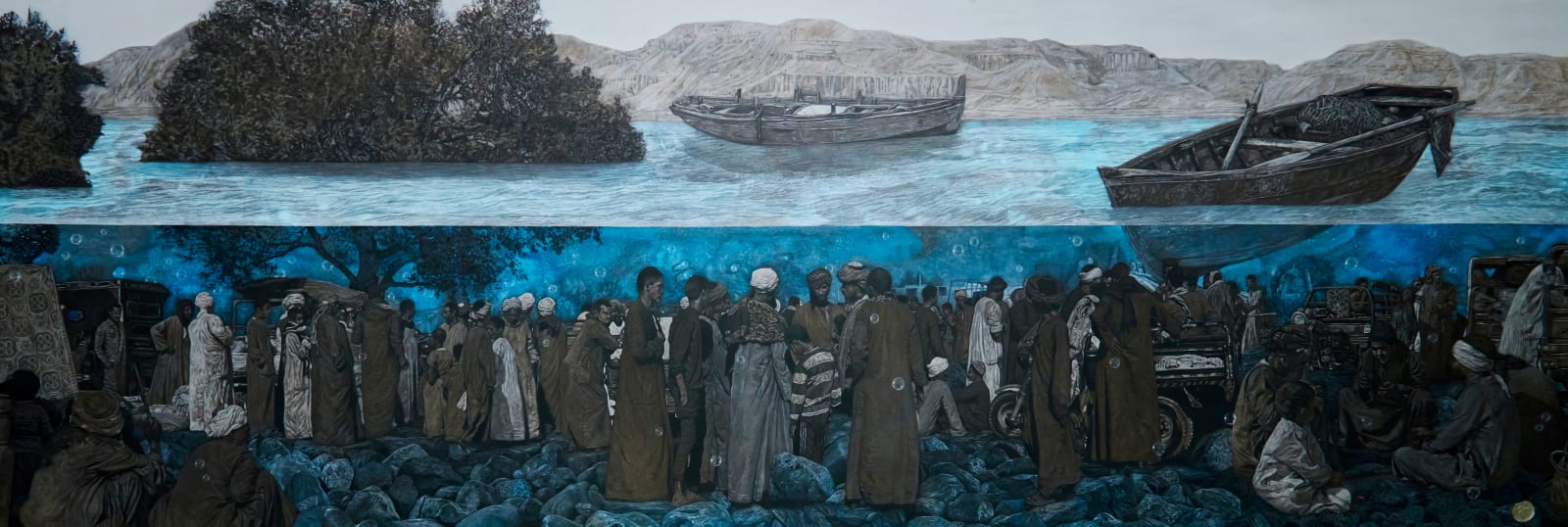 Ahmed Saber Underwater 2024 Safarkhan Art Gallery