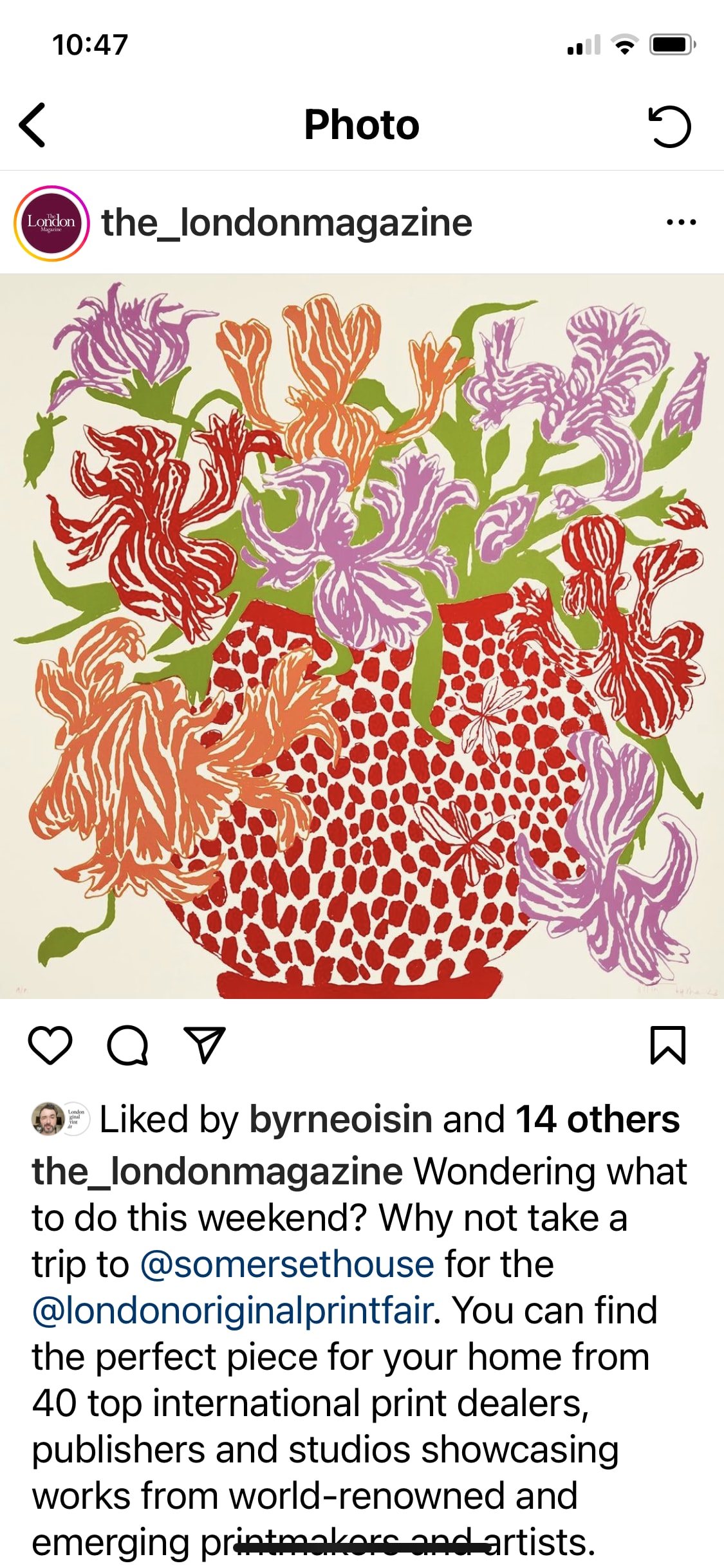 Wondering what to do this weekend? | London Original Print Fair