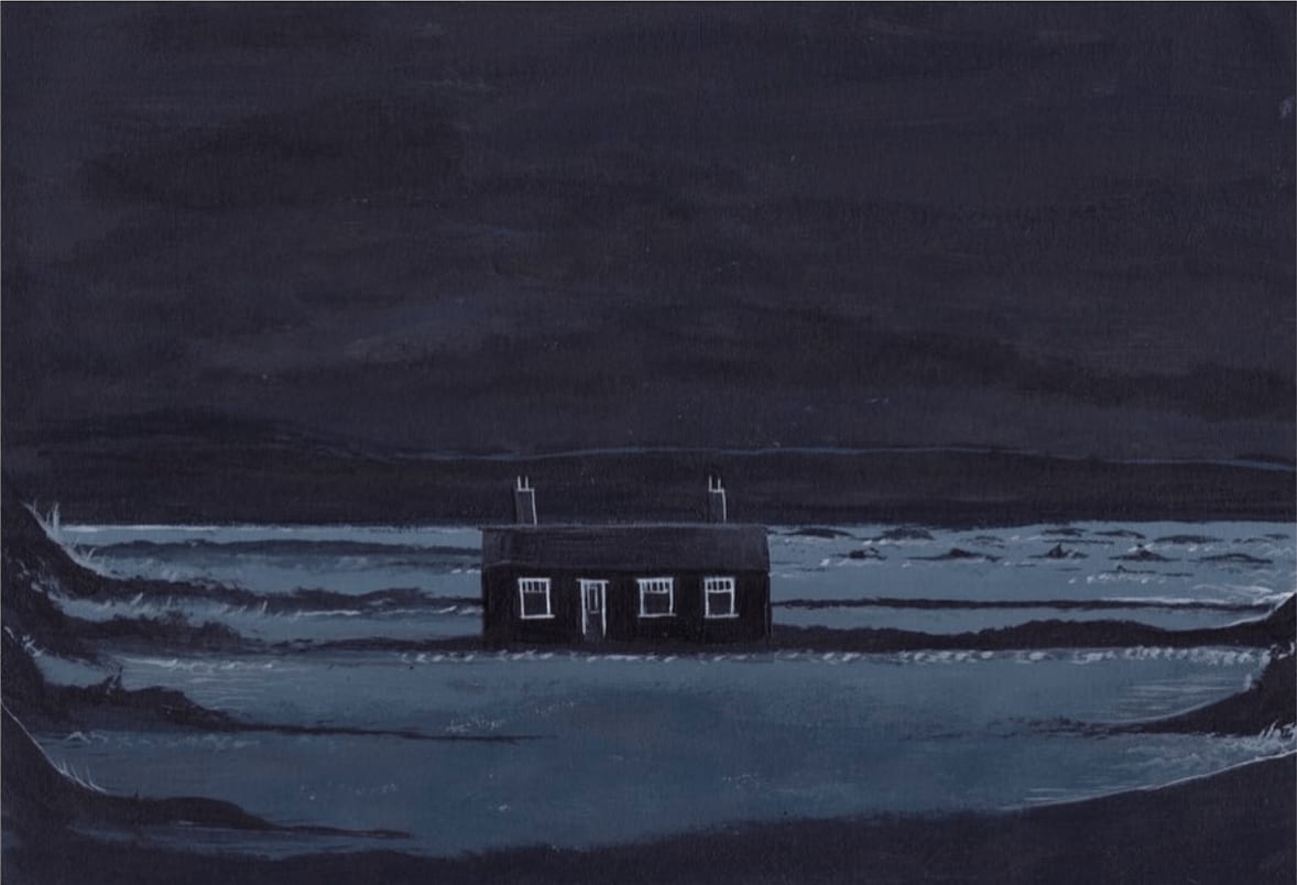 Christopher Gee, Black Hut in the Sea, 2020 | Flowers Gallery