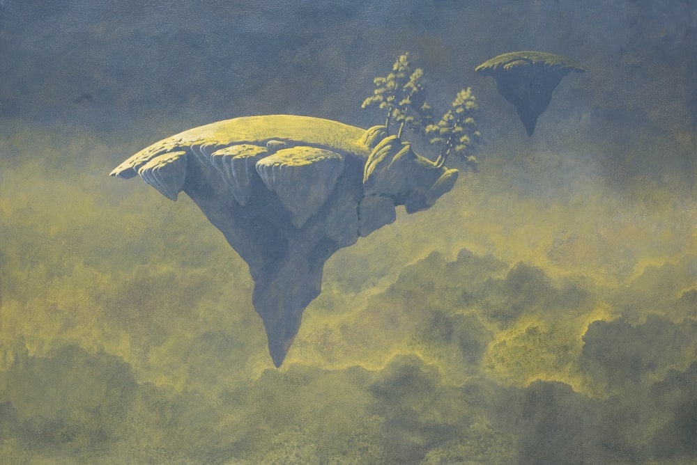 Roger Dean Floating Islands 3) Roger Dean Designs For Yes; ABWH Blue