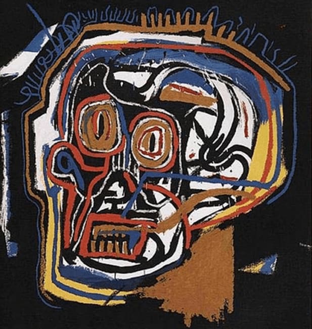 skull basquiat