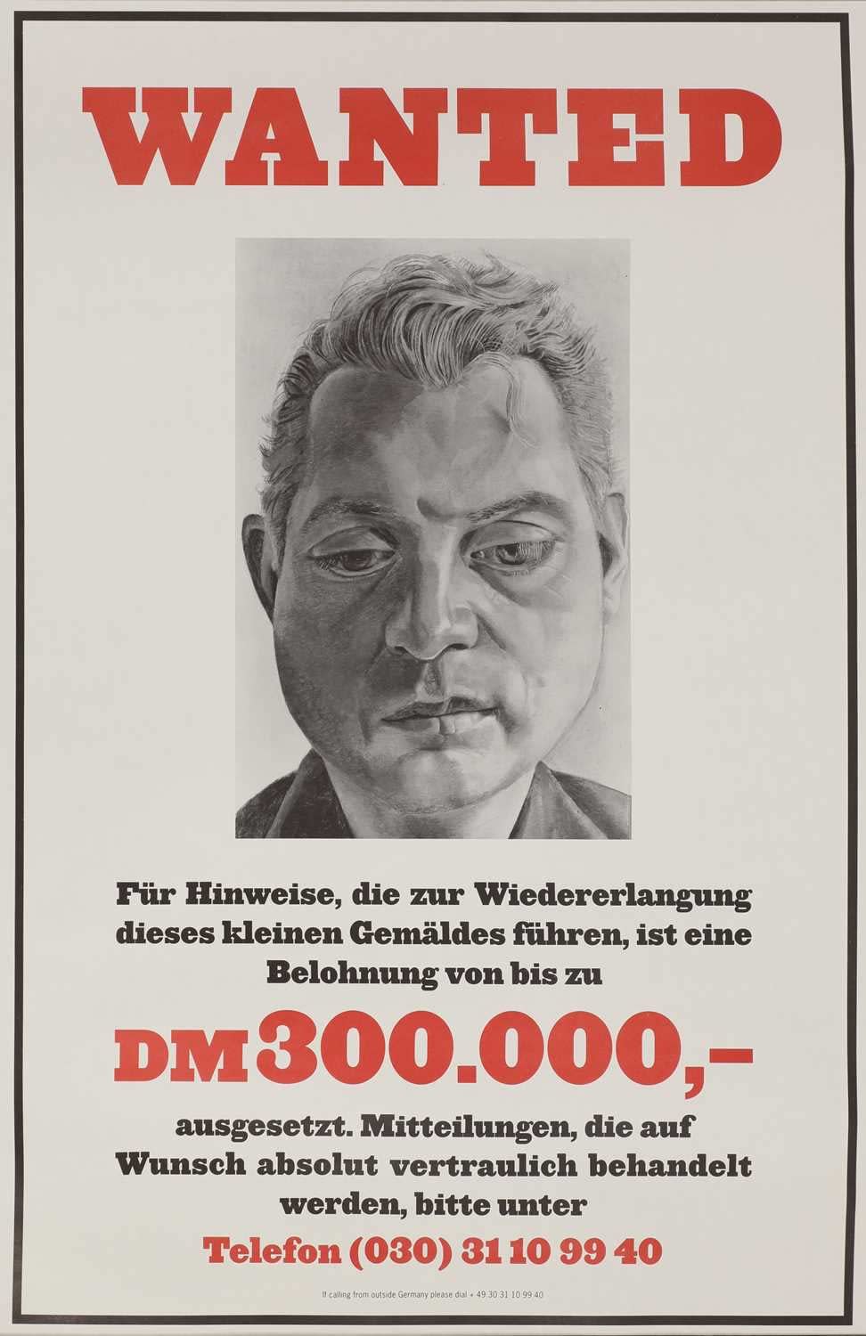 wanted poster german