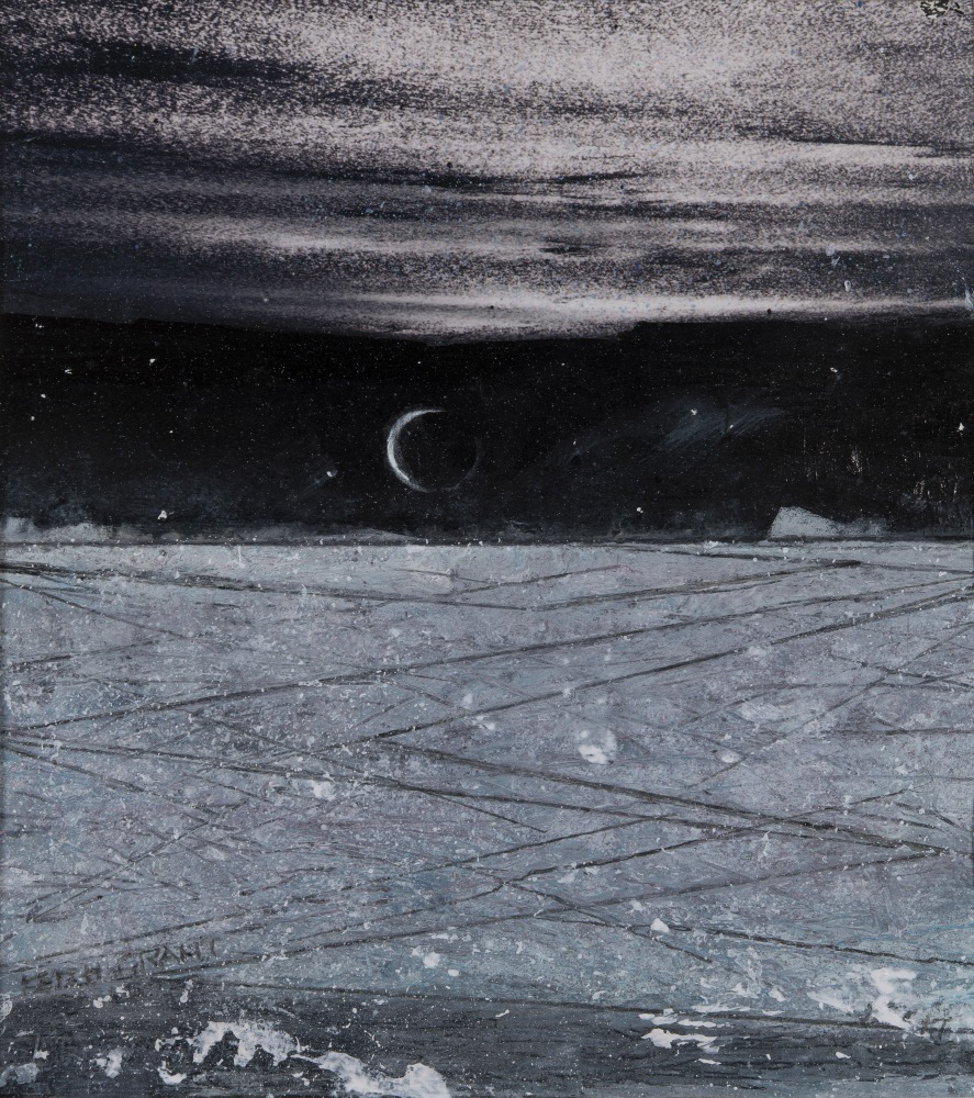 Keith Grant, Last Ice with Crescent Moon, 2025 | Keith Grant | The ...