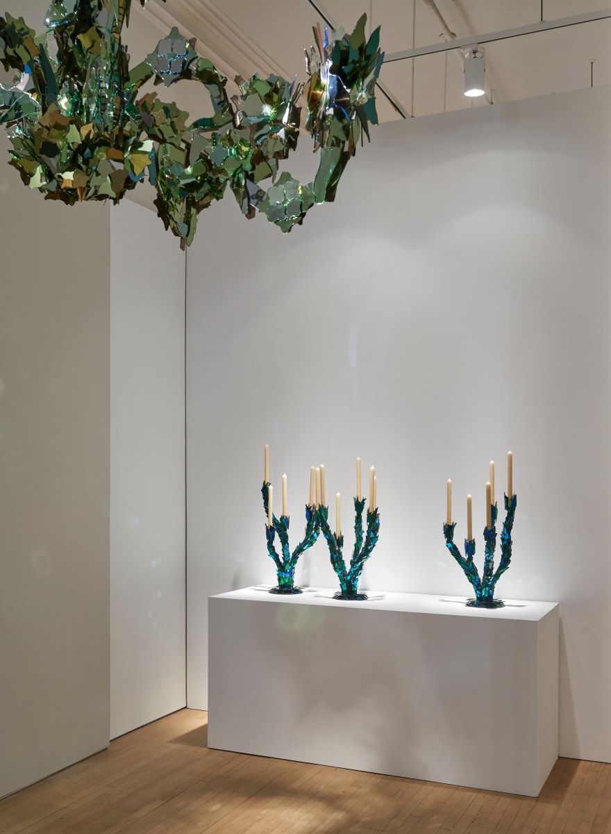 Nathalie Ziegler, La Forêt Glass Candleholders, 2023 | Twenty First Gallery