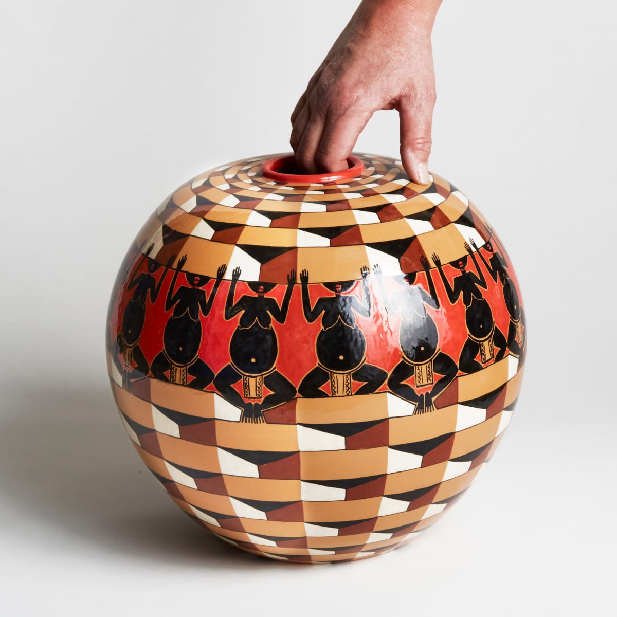 Victor Fotso Nyie, Vase Luce Rossa, 2021 | Twenty First Gallery