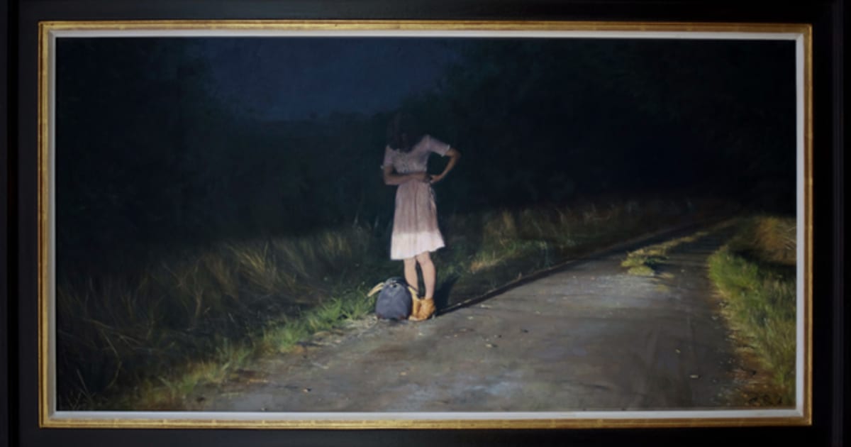 Alex Russell Flint, Hitching, 2018 | ARCADIA CONTEMPORARY