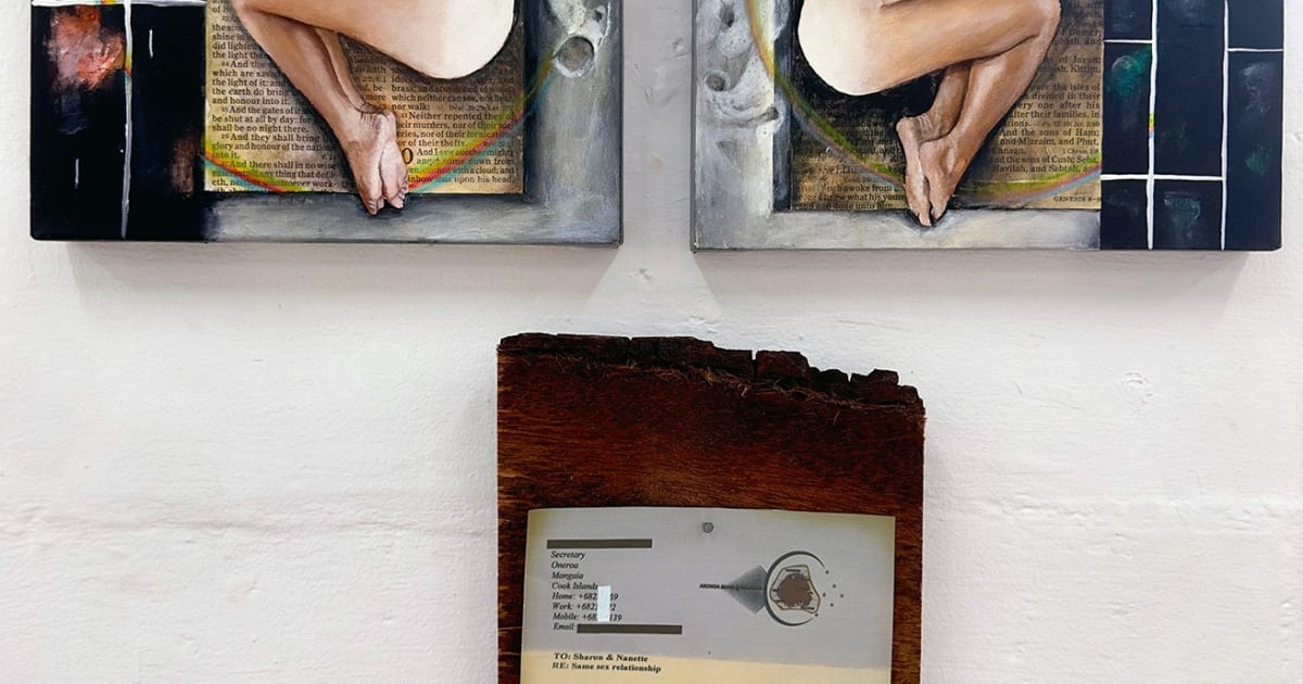 Nanette Lela'ulu, Arc of the Covenant (triptych), 2024 | Bergman Gallery