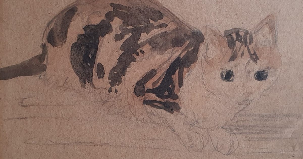 GWEN JOHN, Tortoise-shell Cat Facing Right, circa early 1920s | Browse ...