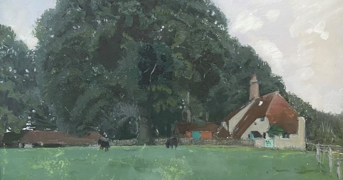 WILLIAM NICHOLSON, Farmhouse and Trees, Brittenden, 1936 | Browse & Darby
