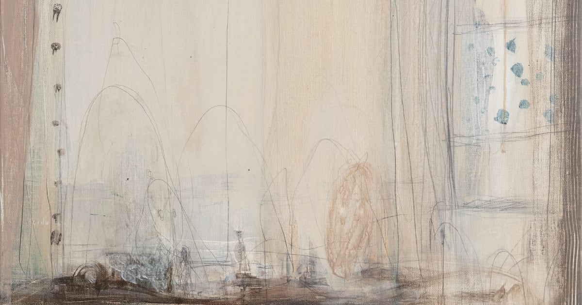 Peter Godwin, Studio Table, Study for Mountains, Masks and HH Reflection, 2025 | Defiance Gallery