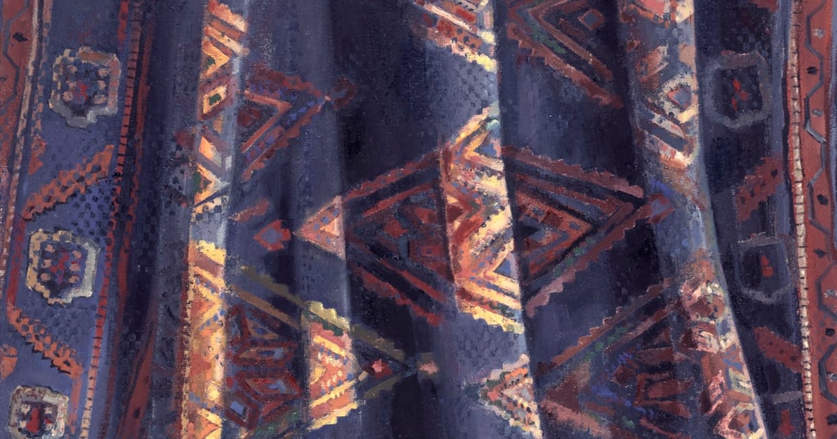 Deborah Beck, Blue Heriz, 2022 | Defiance Gallery