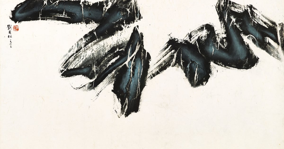 Liu Kuo-Sung 劉國松, Landscape 山水, 1963 | gdm