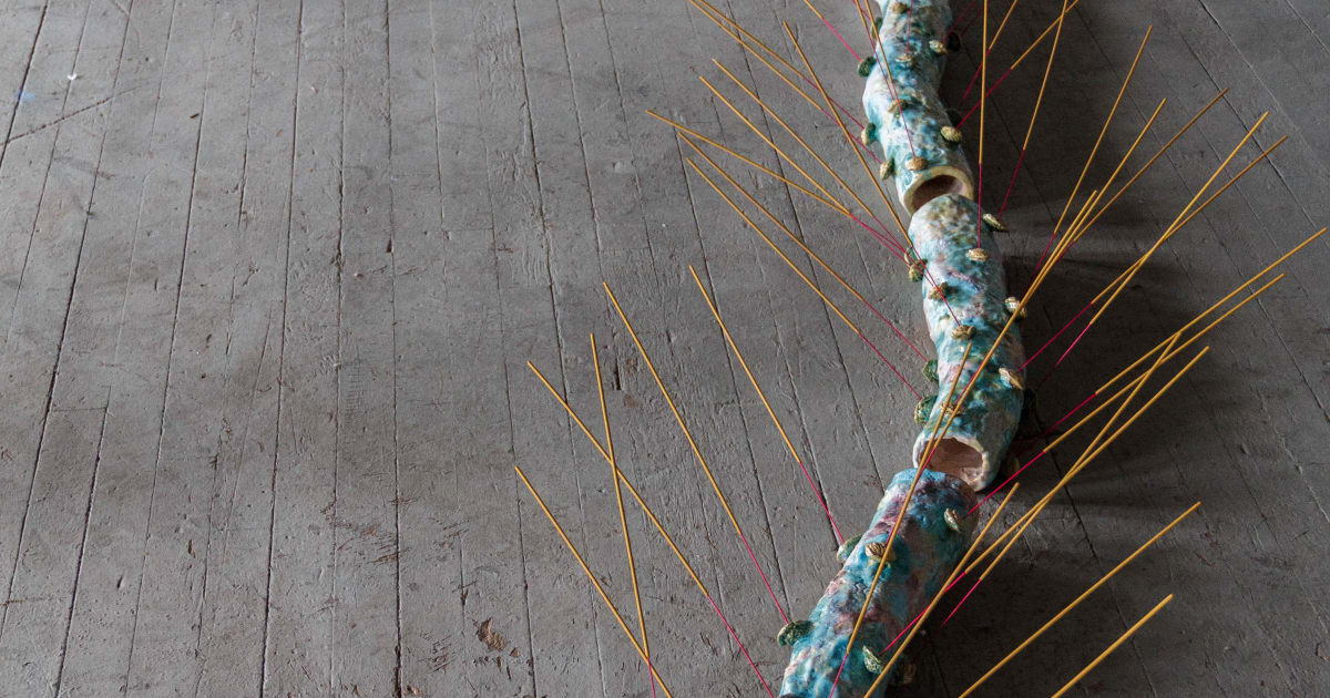 Cathy Lu, Nuwa's Arm with Incense, 2022 | gdm