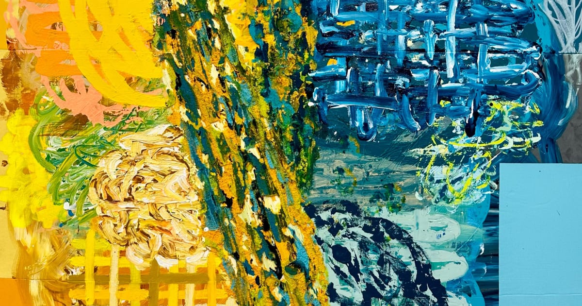 Patrick Alston, Duality of The Soul (Yellow/ Turquoise), 2023 | Gallery ...