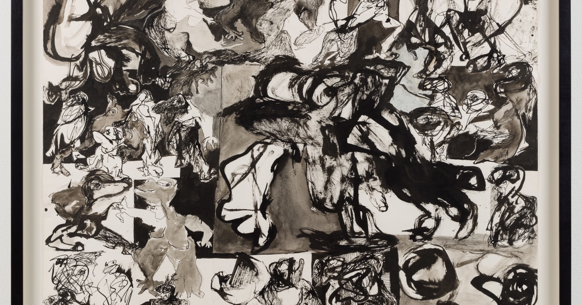 Jacqueline de Jong, Untitled (TV Drawing), 1965 | Pippy Houldsworth Gallery