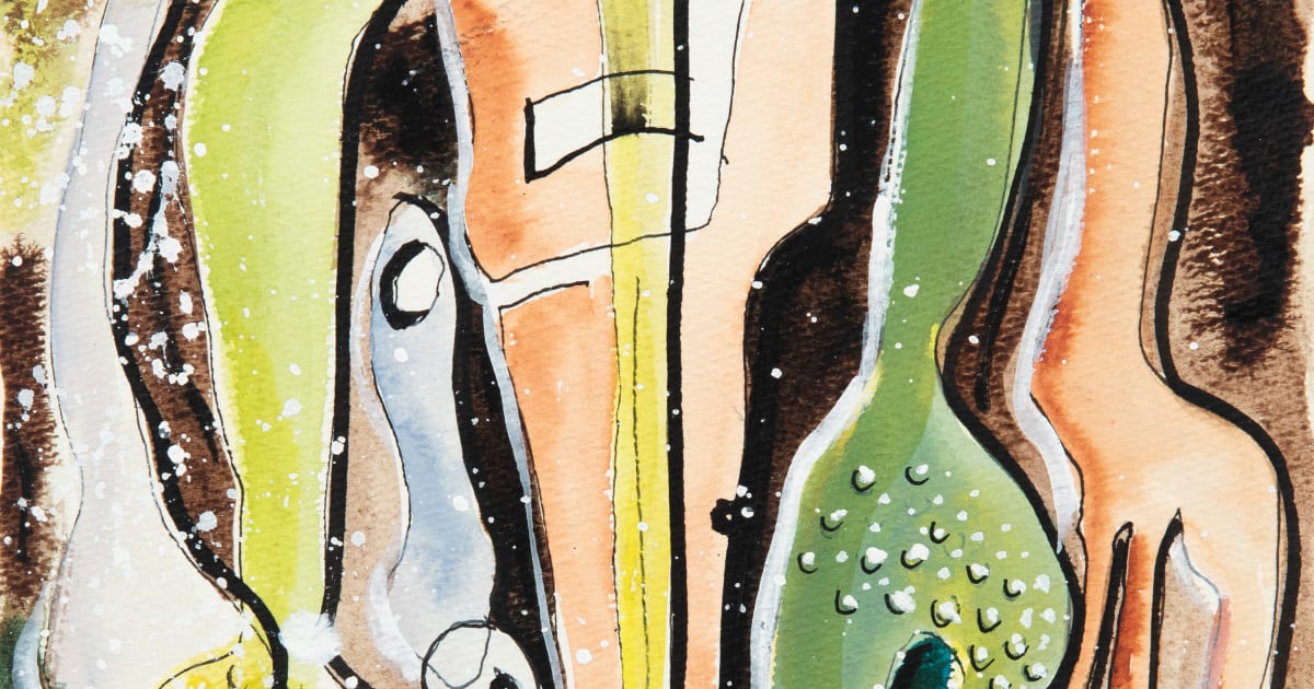 Dusti Bongé, Untitled (Surrealist Keyhole People), circa 1950 | Hollis ...