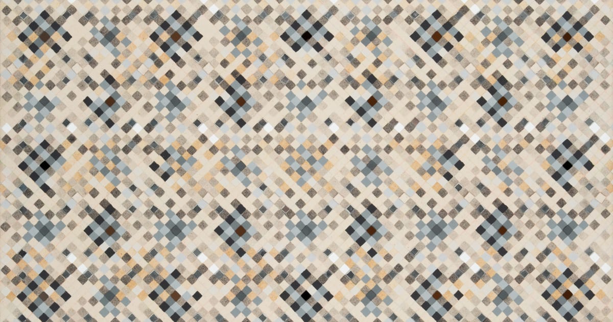 Kendall Shaw, Pattern Painting with 30 Holes, circa late 1980s | Hollis ...