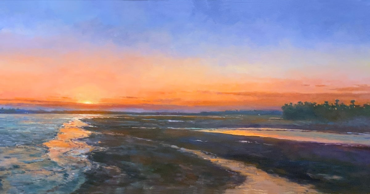 Thomas McNickle, SUNSET FROM DEWEES-ORANGE TO BLUE, 1999 | Jerald Melberg