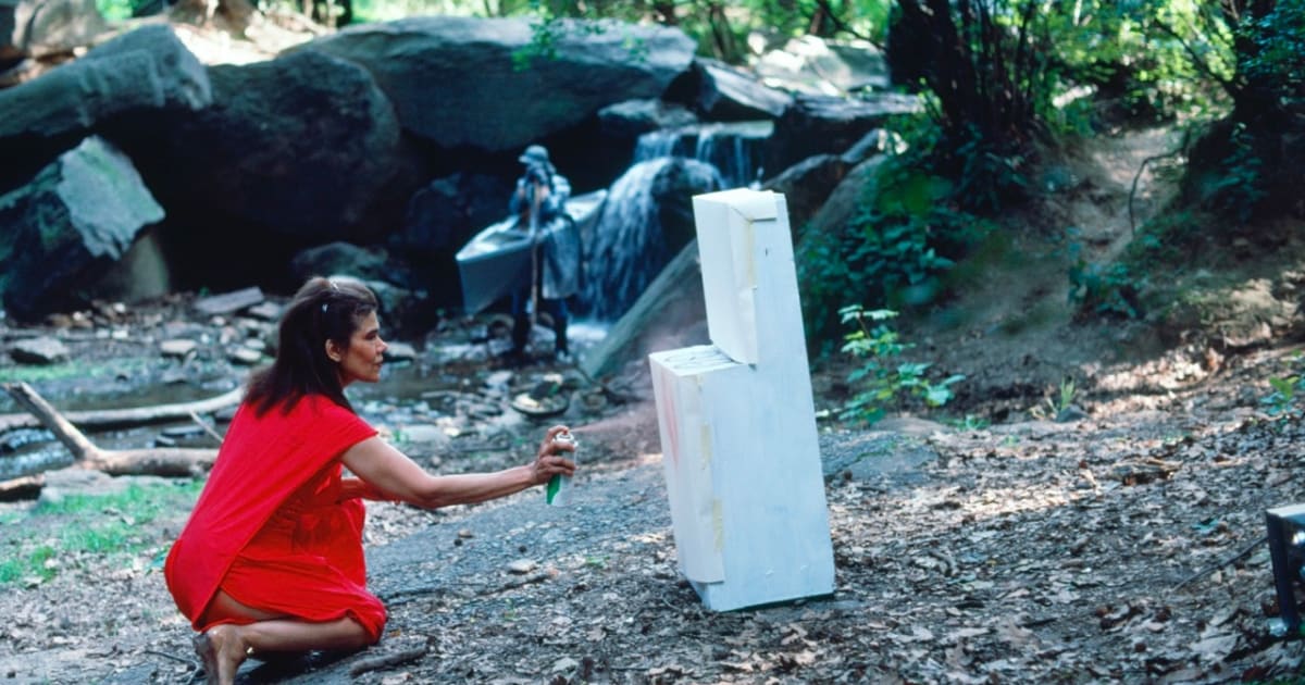 Lorraine O'Grady, Rivers, First Draft: The Woman in Red starts painting ...