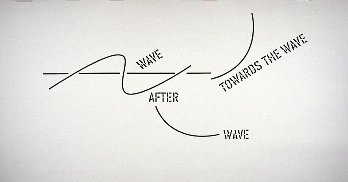 Lawrence Weiner, WAVE AFTER WAVE, 2002 | Marian Goodman