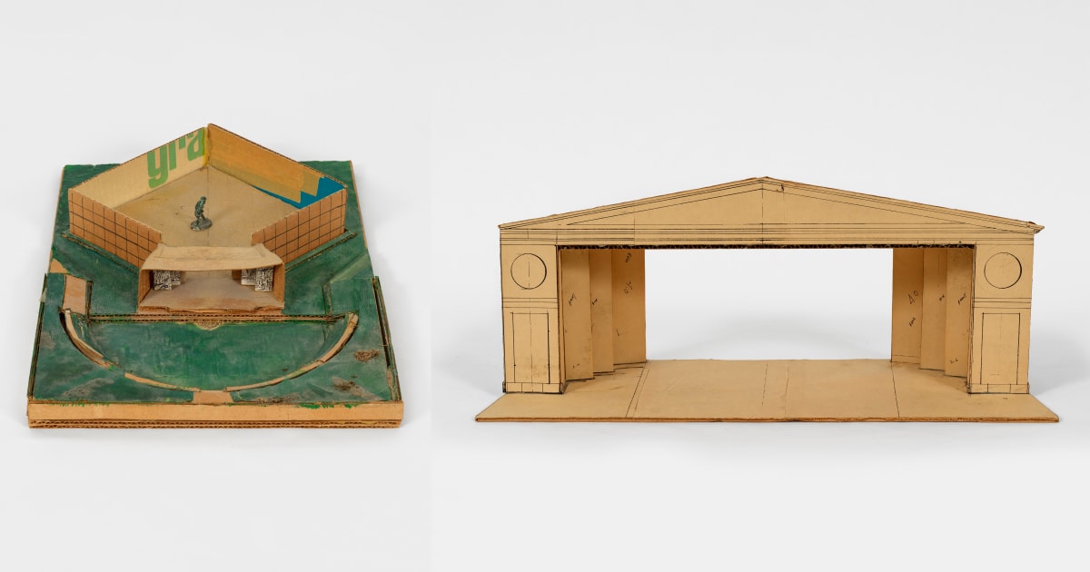 Dan Graham, Models for "Cinema-Theater", 1999 | Marian Goodman