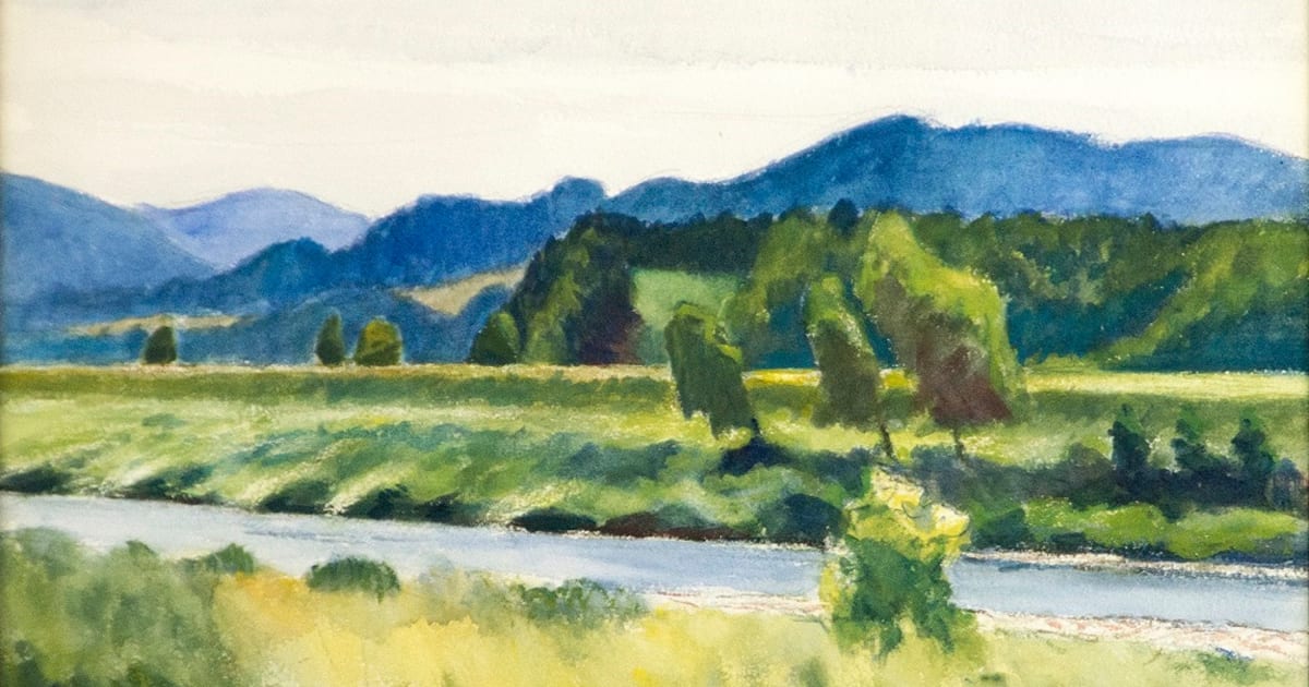 Edward Hopper, Rain on River, 1938 | Schoelkopf Gallery