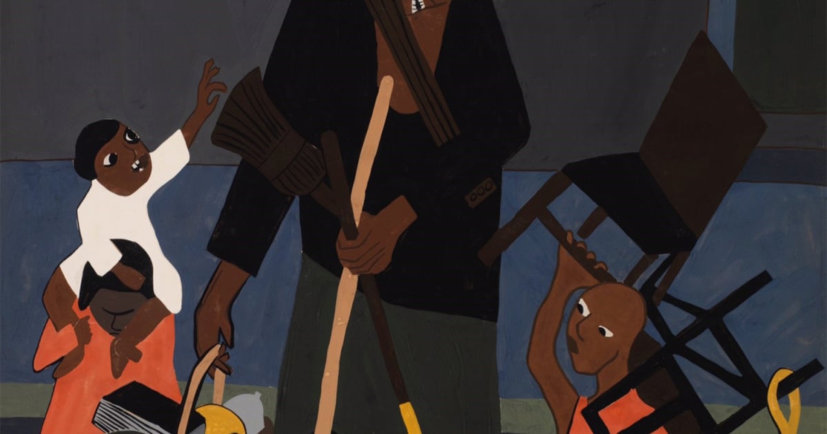 Jacob Lawrence, Moving Day, 1937 | Schoelkopf Gallery