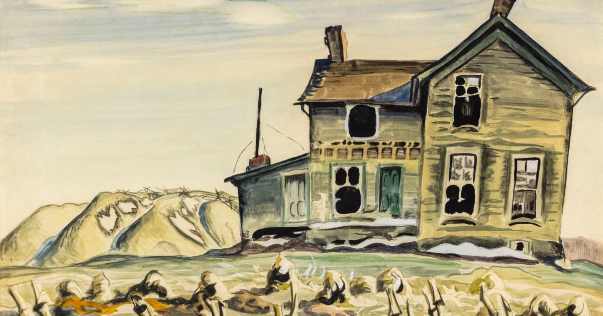 Charles Burchfield, Deserted House, 1918 | Schoelkopf Gallery