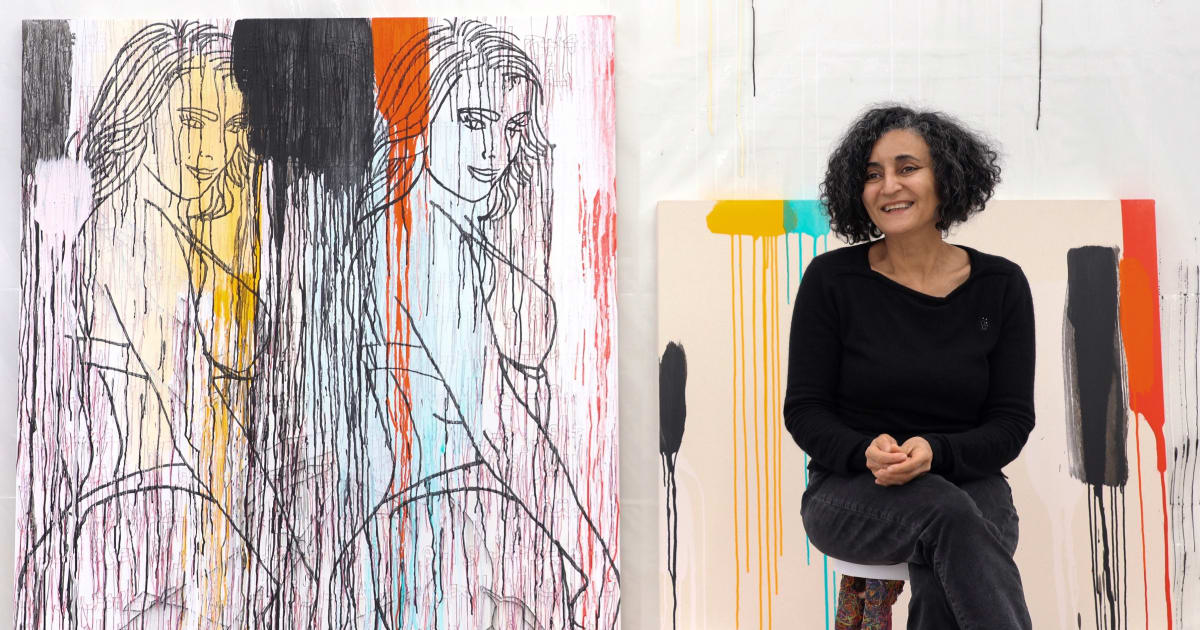 Ghada Amer: Paravent Girls | Tina Kim Gallery