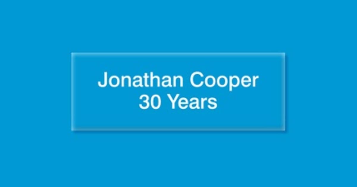 Works - Jonathan Cooper: 30 Years