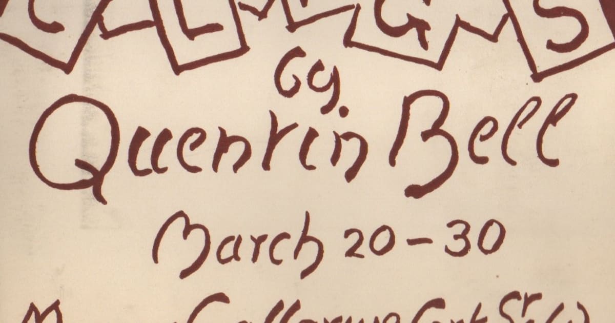 QUENTIN BELL | 20 - 30 March 1935 | The Mayor Gallery