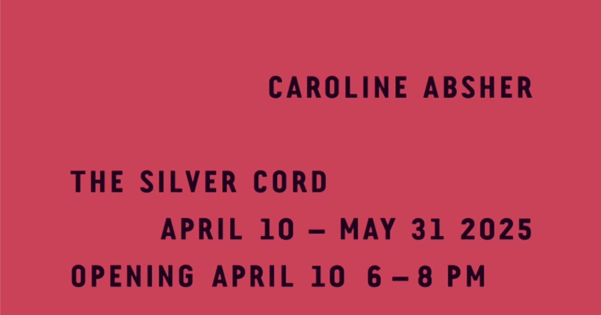 Caroline Absher | 10 April – 31 May 2025 | The Journal Gallery