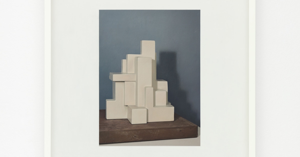 Andrew Grassie, The documentation of a small act: wooden blocks, gesso ...