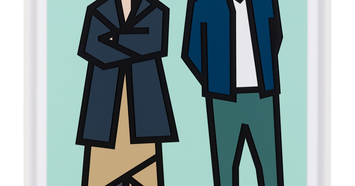 Julian Opie, Standing Couples: Stephanie and Joshua., 2024 | Cristea ...