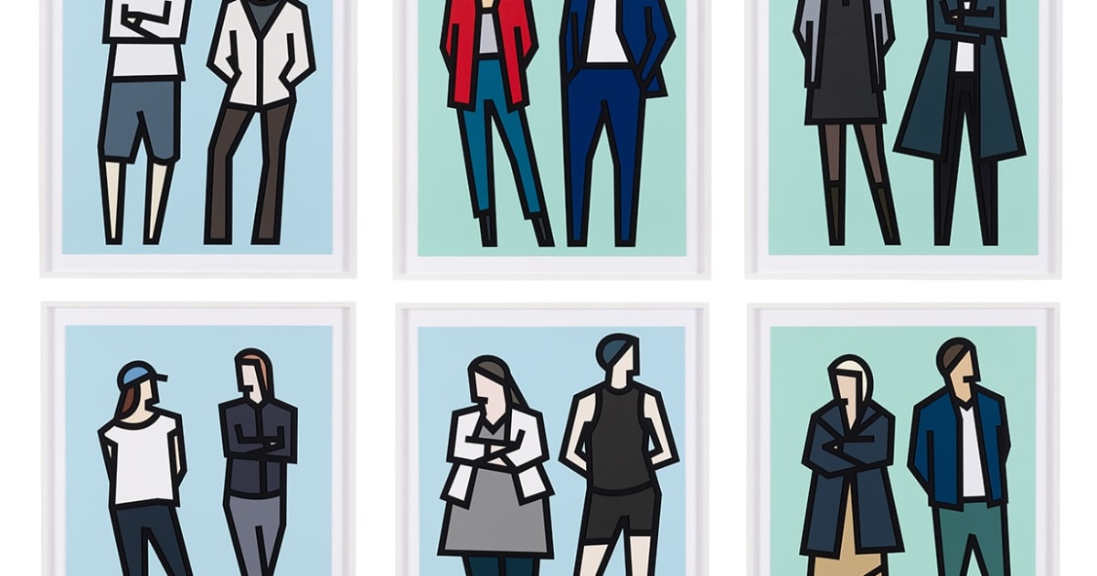 Julian Opie, Standing Couples., 2024 | Cristea Roberts Gallery