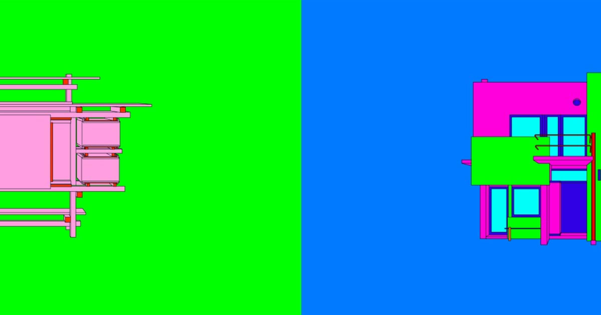 Michael Craig-Martin, Gerrit Rietveld, 2017 | Cristea Roberts Gallery