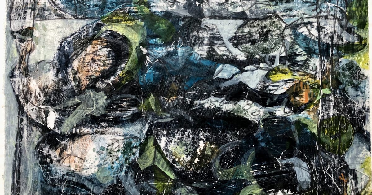 Mark Raggett RWS, Landscape with Two Knives | Bankside Gallery