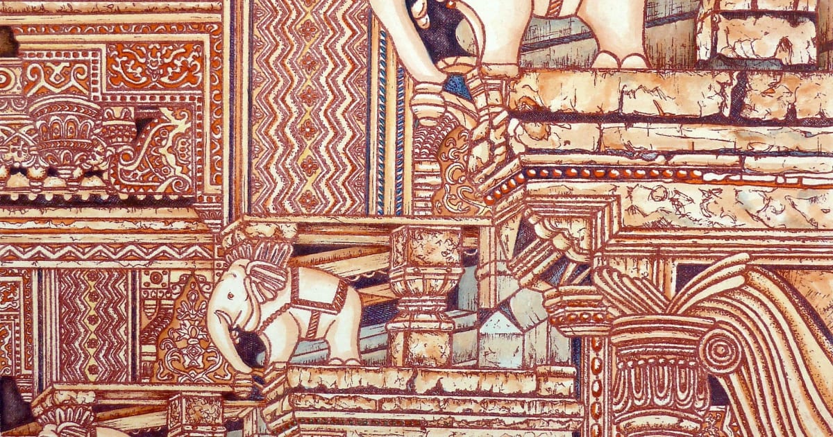 Meg Dutton RE, Indian Patterns | Bankside Gallery