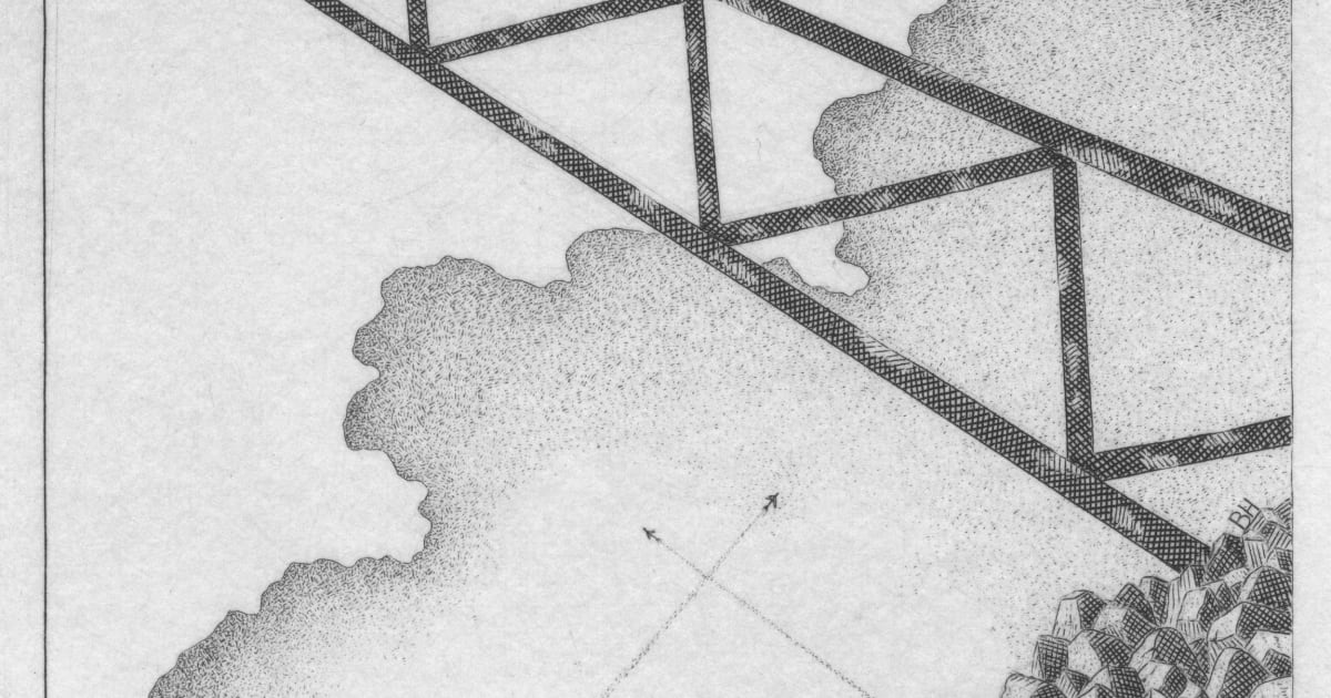 Brian Hanscomb RE, Crossjets and Crane | Bankside Gallery