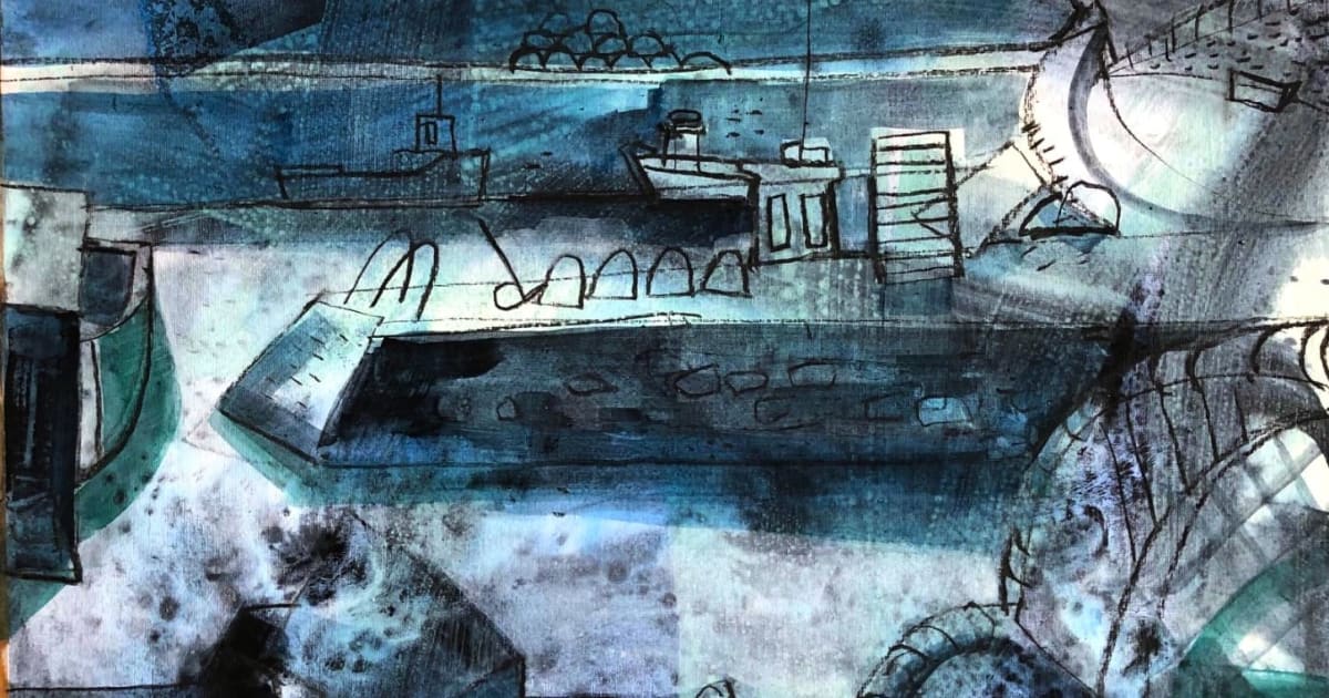 Mark Raggett RWS, Keiss Harbour | Bankside Gallery