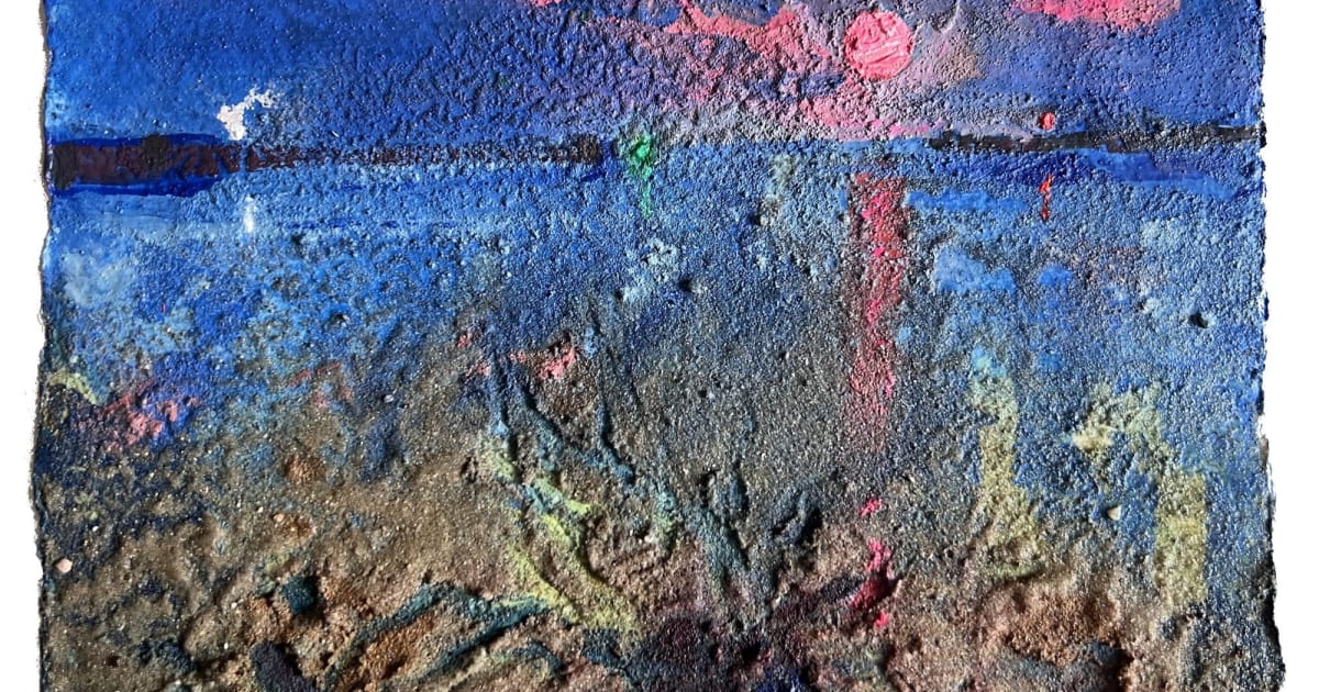 Frances Hatch ARWS, Emerald Salmon Moon. Outer Breakwater, Portland ...