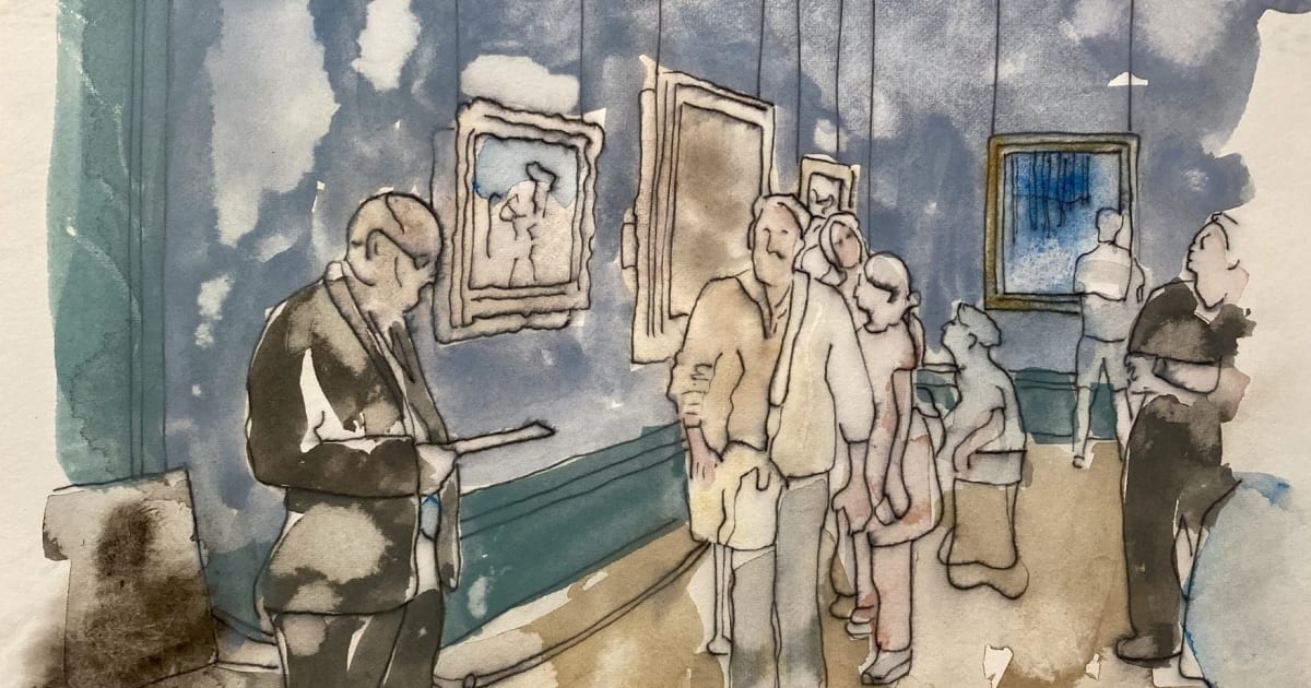 Thomas Plunkett PPRWS Hon. RE, National Gallery Interior II | Bankside ...