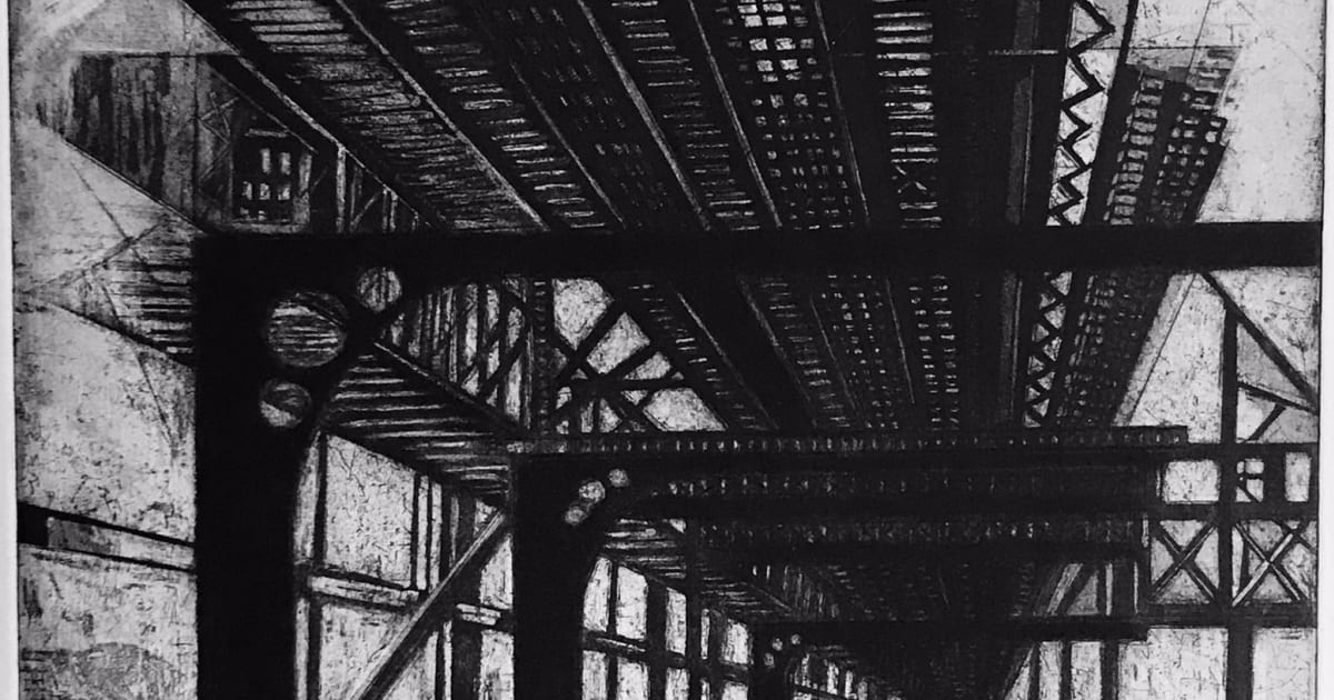 Jackie Newell RE, Under the E1 | Bankside Gallery