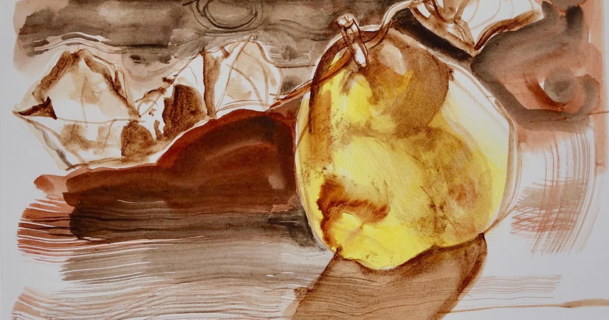 Chloe Cheese Rws Quince On A Wooden Chest Venice Bankside Gallery