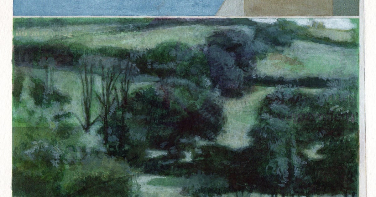 Michael Middleton RWS RE, Landscape fragment Runaway Lane | Bankside ...