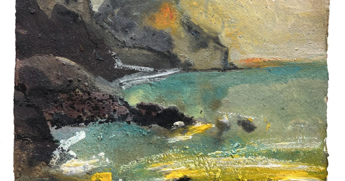 Frances Hatch ARWS, Landslip with Greensand. Charmouth, Dorset. April ...