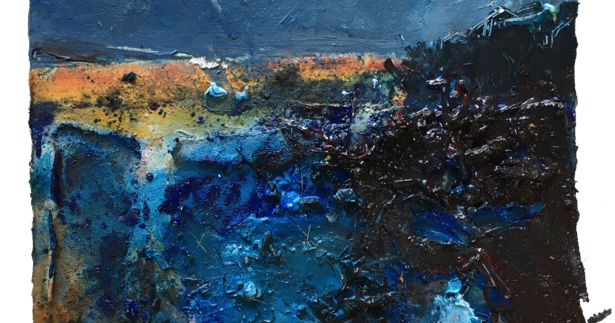 Frances Hatch ARWS, Twelfth Moon. The Fleet. The Chesil, Dorset. 30th ...