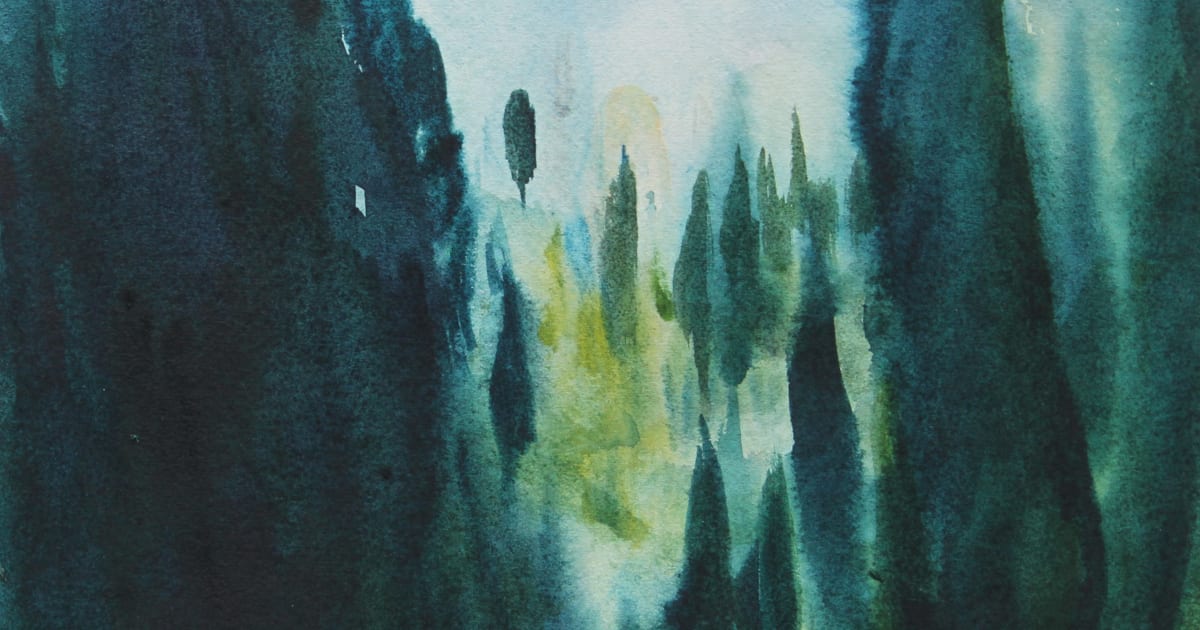 Neil Pittaway RWS RE, Tuscan Trees | Bankside Gallery