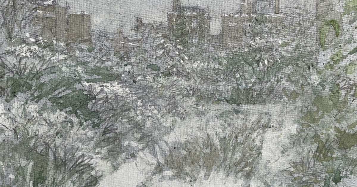 Dennis Roxby Bott RWS, Snow at Chelsea Physic Garden | Bankside Gallery