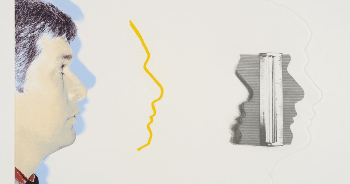 Tim Mara, Self Portrait with Contour Gauge, 1981 | Flowers Gallery